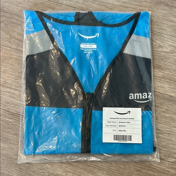 Amazon | Jackets & Coats | Amazon Flex Dsp Blue Reflective Safety Zipup ...